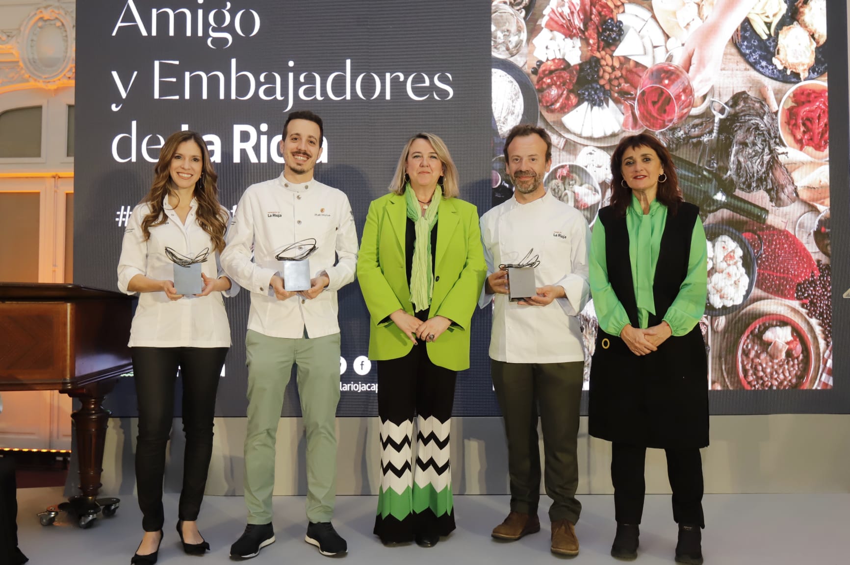 Nacho Manzano, designado ‘Amigo de La Rioja’ e Iñaki Murua y Carolina ...